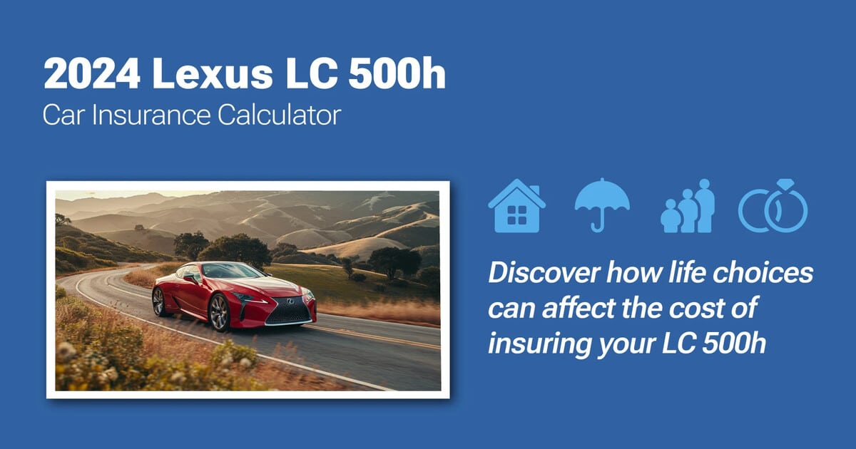 2024 Lexus LC 500h Car Insurance Calculator with Rate Review