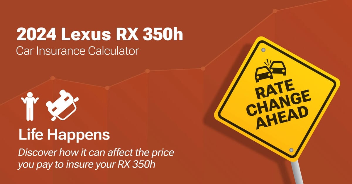 2024 Lexus RX 350h Car Insurance Calculator with Instant Rates