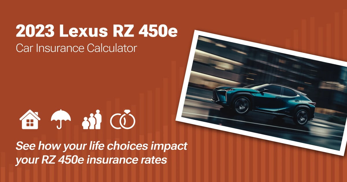 2023 Lexus RZ 450e Car Insurance Calculator: Interact and Learn