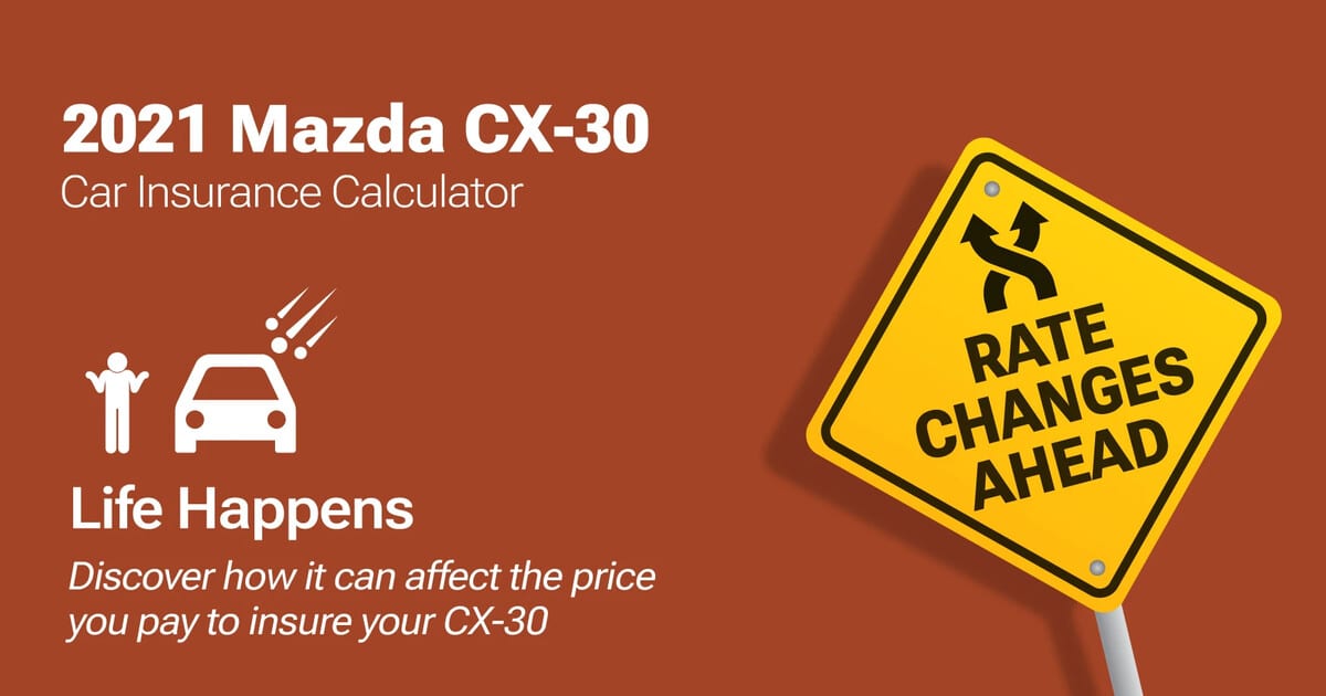 2021 Mazda CX-30 Car Insurance Calculator: Adjust and Learn