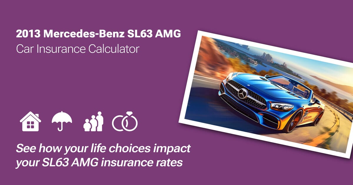 2013 Mercedes-Benz SL63 AMG Car Insurance Calculator