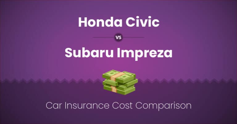 Honda Civic Insurance Cost by Model Year, Driver Age and Trim Level
